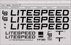 Bike Decals | Bike Frame Decals | Litespeed Bicycles