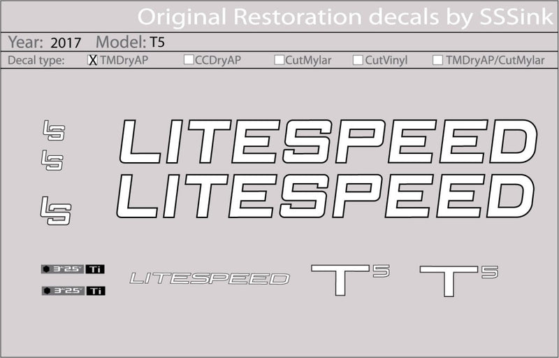 Bike Decals | Bike Frame Decals | Litespeed Bicycles