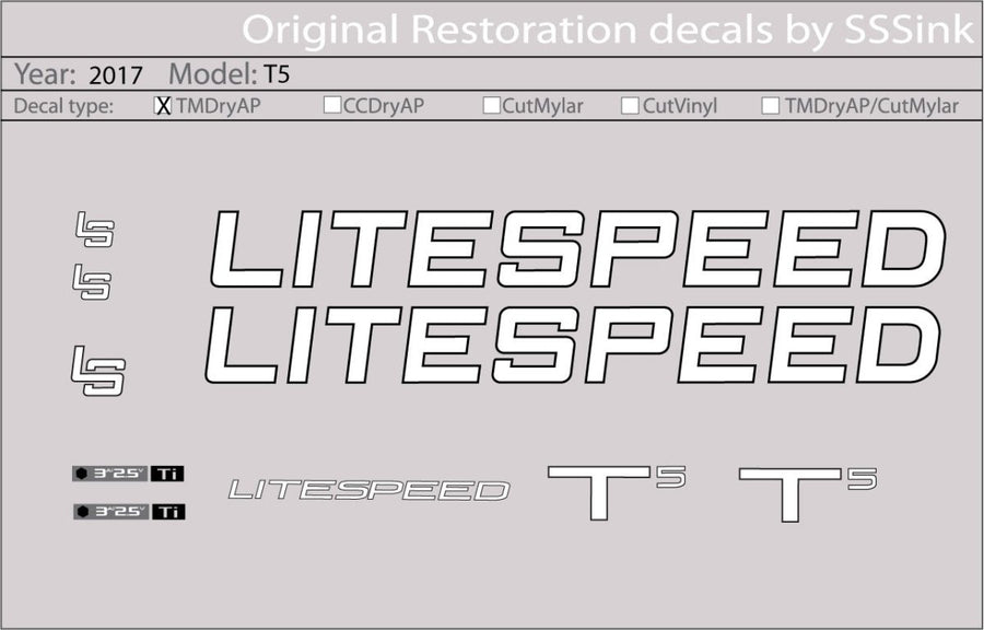 Bike Decals | Bike Frame Decals | Litespeed Bicycles
