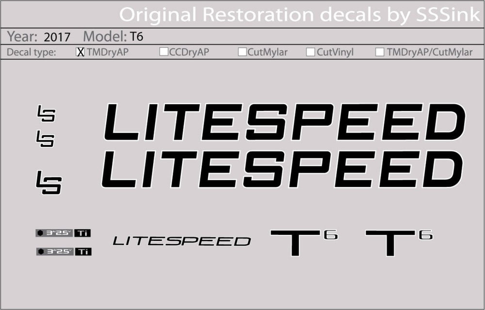 Bike Decals | Bike Frame Decals | Litespeed Bicycles