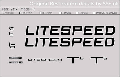 Bike Decals | Bike Frame Decals | Litespeed Bicycles