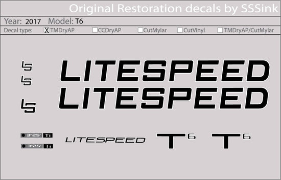 Bike Decals | Bike Frame Decals | Litespeed Bicycles