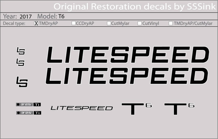 Bike Decals | Bike Frame Decals | Litespeed Bicycles